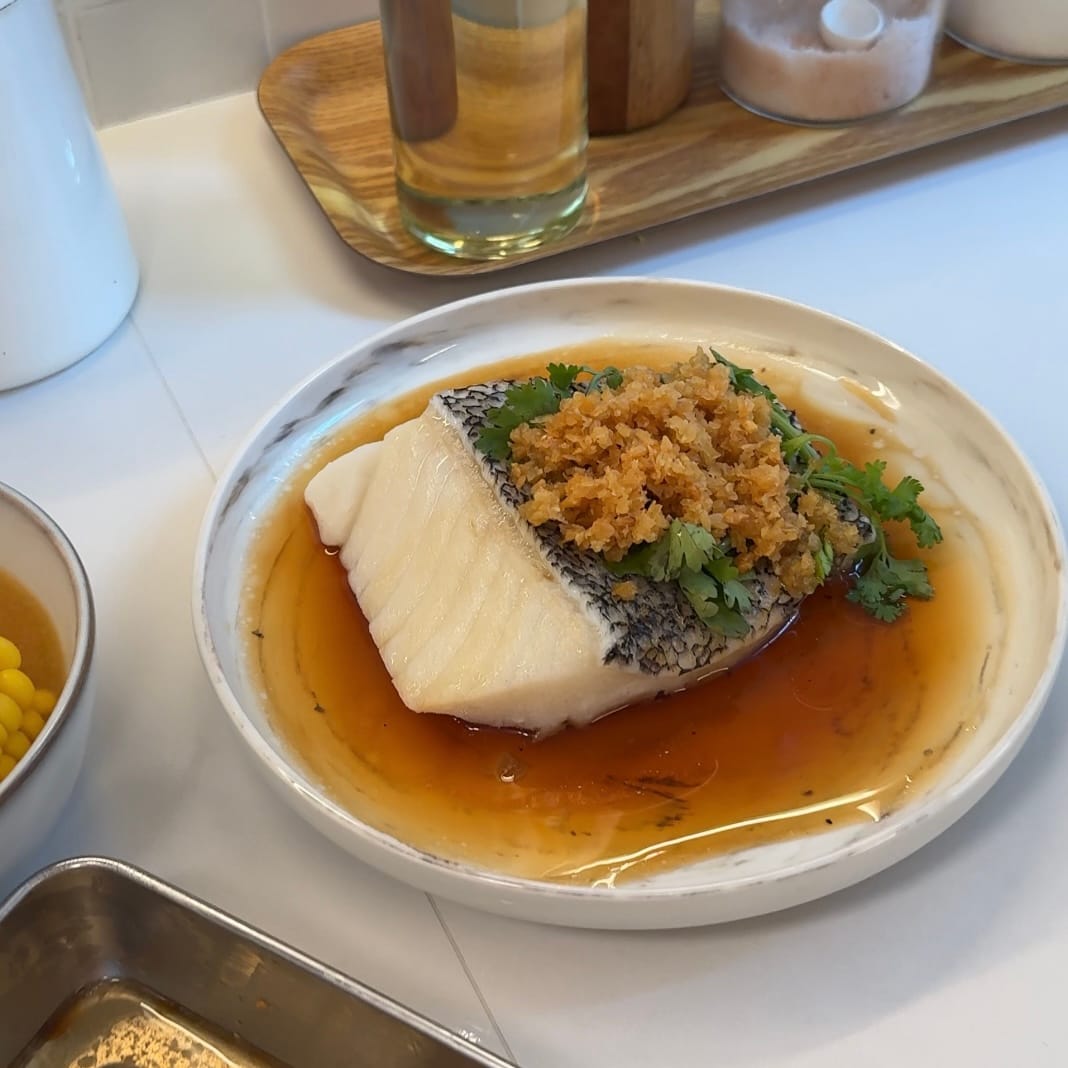 Steamed Cod Fish